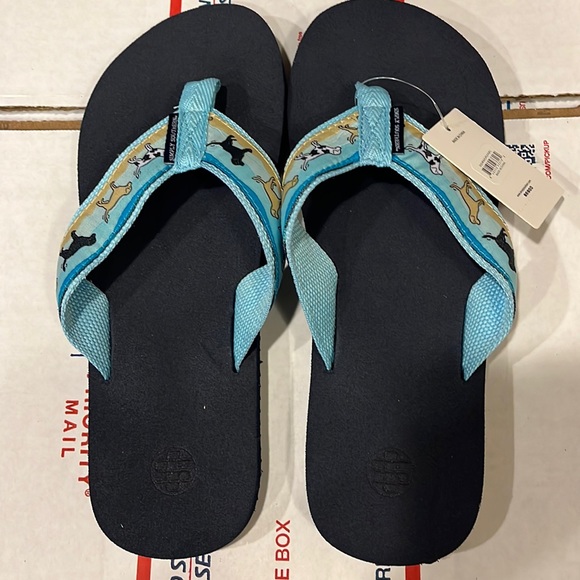 Simply Southern | Shoes | Simply Southern Labrador Puppy Print Flip ...